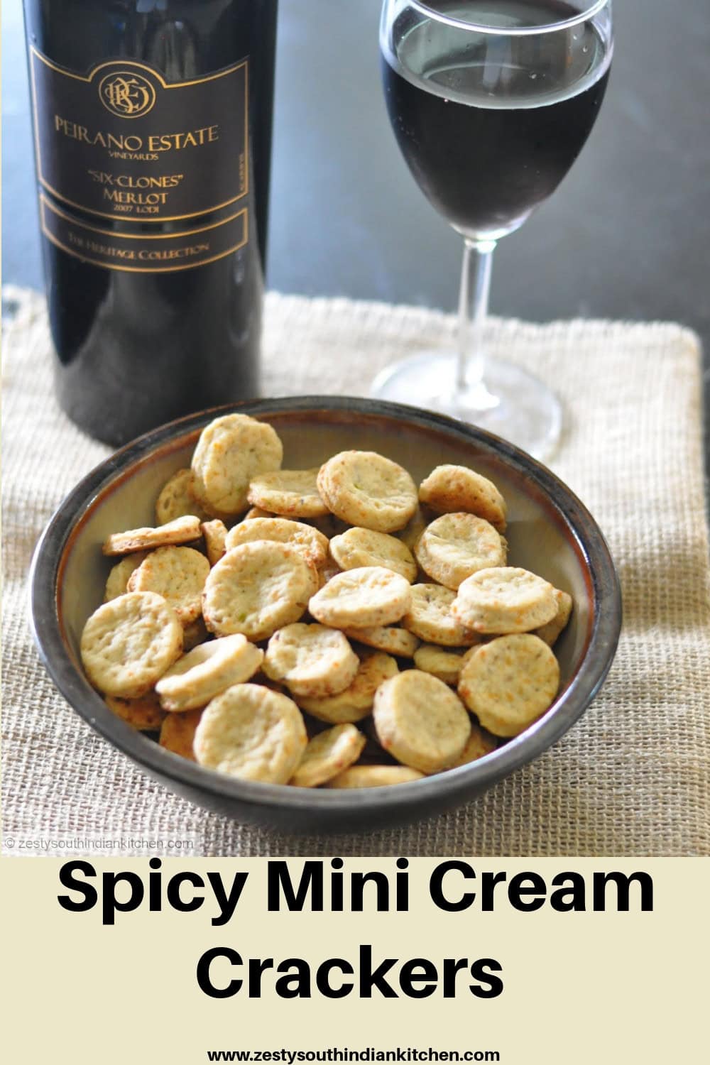 Spicy Mini Cream Crackers - Zesty South Indian Kitchen