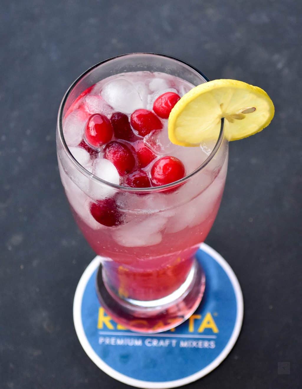 Cranberry Collins Cocktail - Zesty South Indian Kitchen