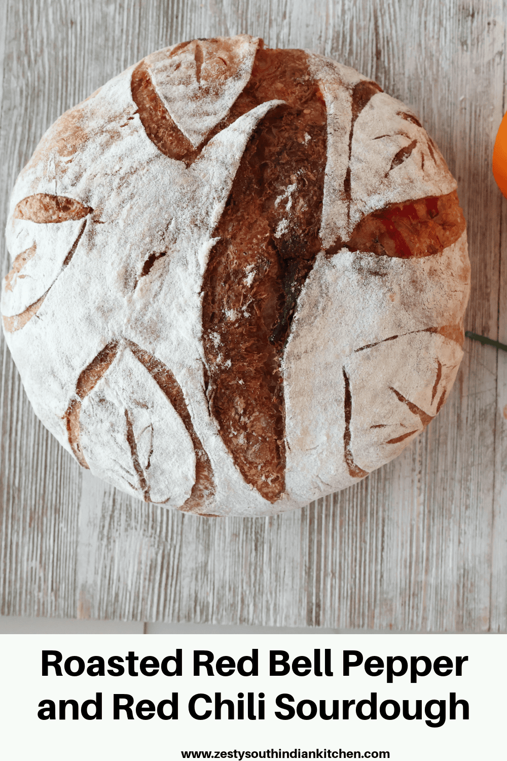 Roasted Red Bell Pepper and Red chili Sourdough - Zesty South Indian ...